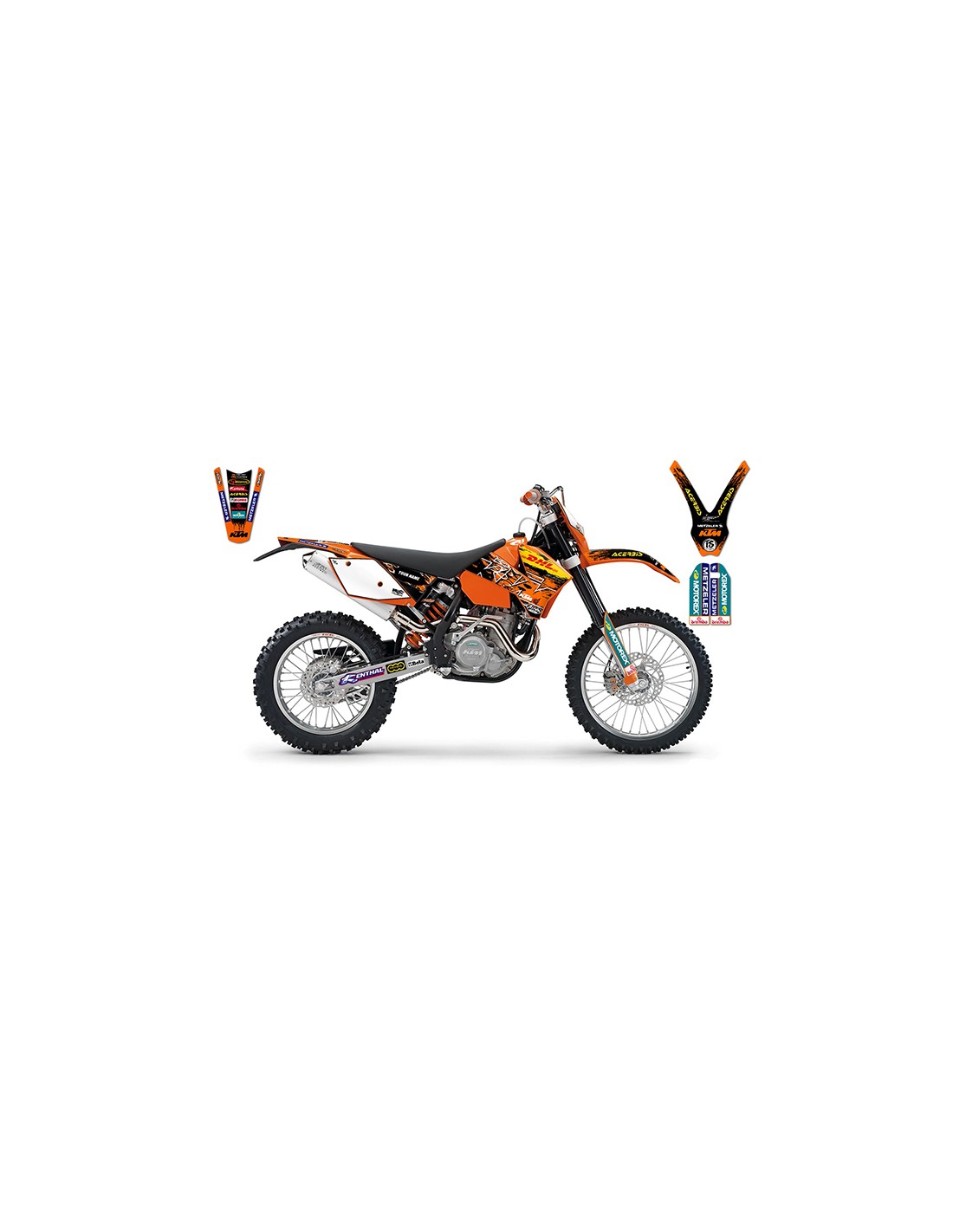 Factory replica 2008 x KTM exc 2004/2007 sticker kit