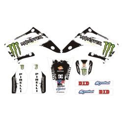 Kit adesivi grafiche Hart and Huntington black HM 50 2006/2018