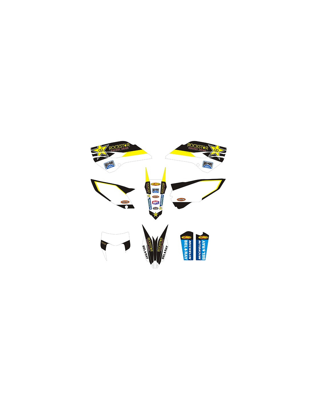 Rockstar Factory x Husqvarna 2016 Graphic Sticker Maxi Kit